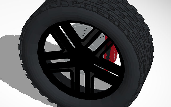 3D design AMG G63 Tire - Tinkercad