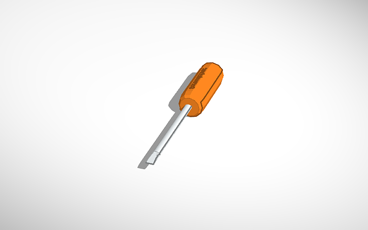 3D design Copy of Screwdriver | Tinkercad