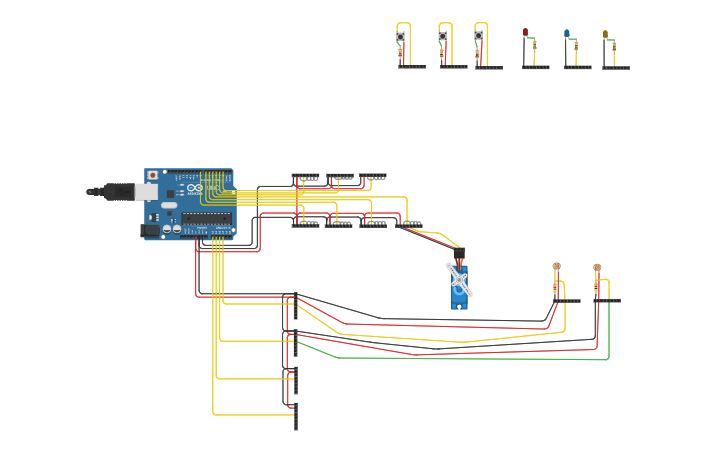 Circuit design arduino module grove ldr servo - Tinkercad Circuit design arduino module grove ldr servo - Tinkercad