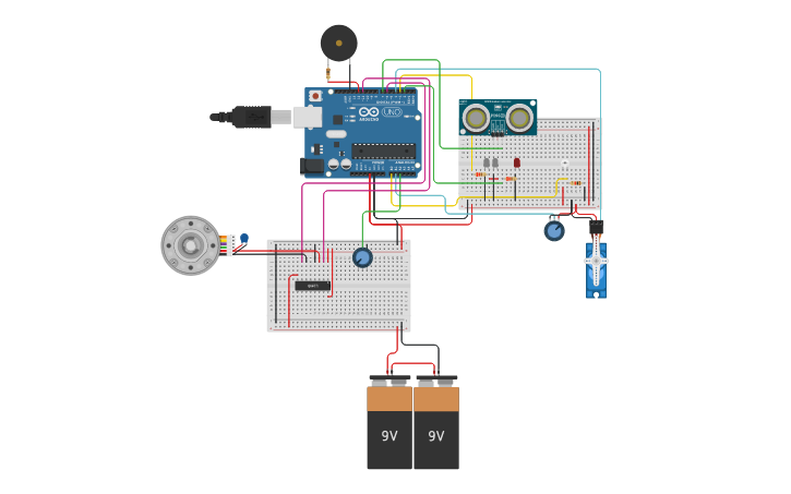 Circuit Design Remote Control Car Sensors Tinkercad 2412