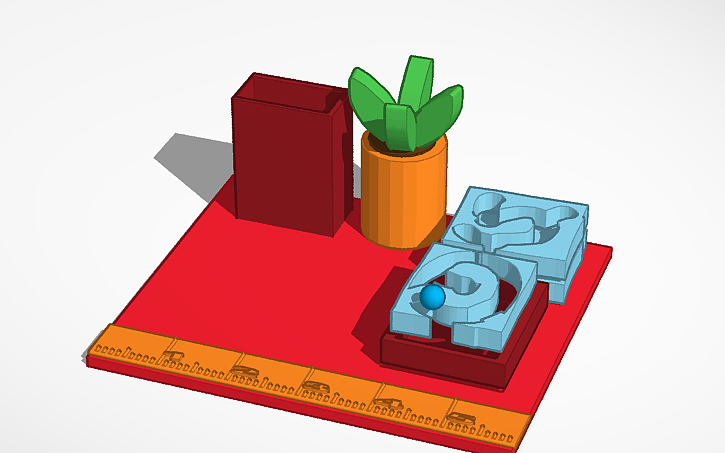 3D design The desk design of fun - Tinkercad