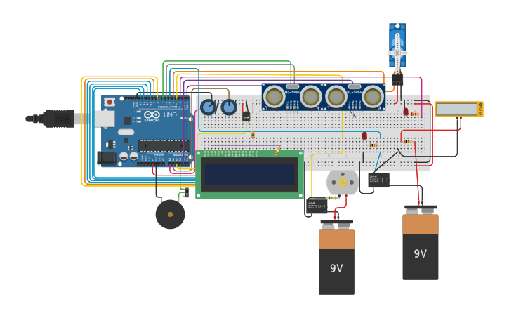 Circuit design CIRCUITO COMPLETO - Tinkercad