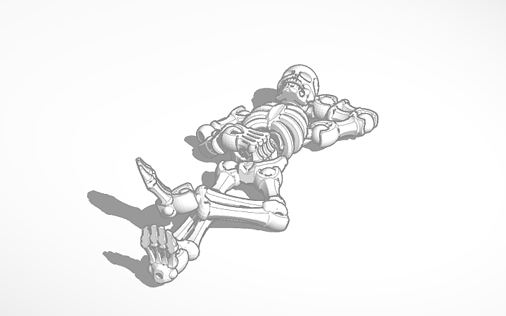 3D design mutlu iskelet - Tinkercad