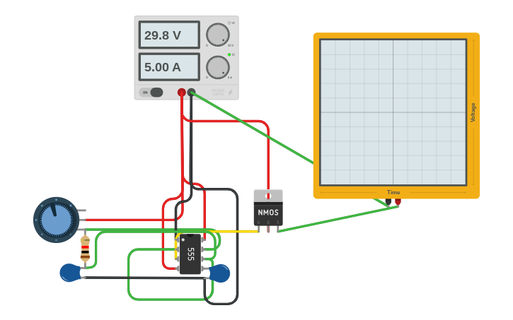 Circuit design pwm motor controller | Tinkercad