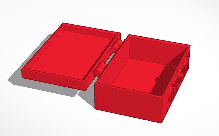 3D design box with new hinge 2 - Tinkercad