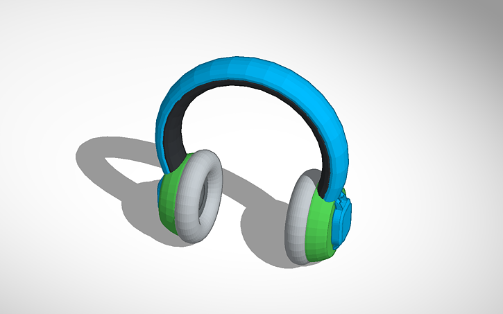 3D design Headphones - Tinkercad