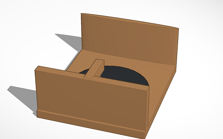 3D design toca discos | Tinkercad