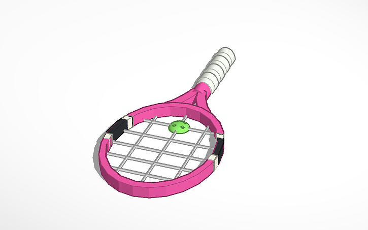 3D design Tennis Racket (Amphibia) - Tinkercad