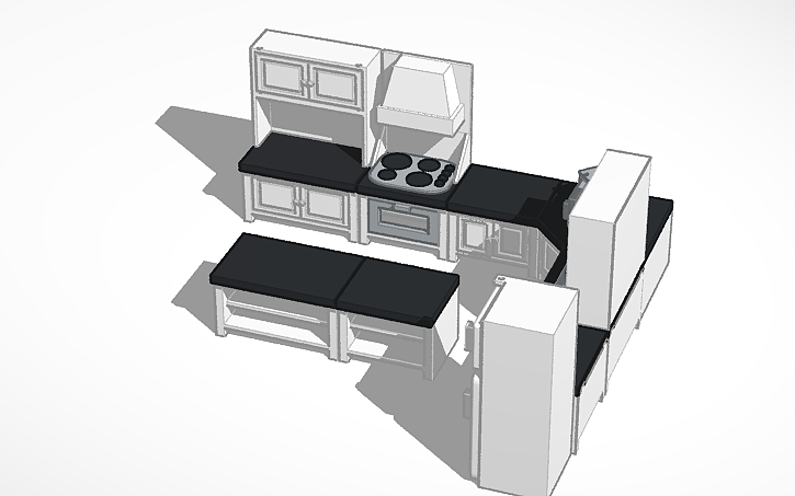 3D design Sylvanian Kitchen - Tinkercad