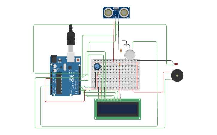 Circuit design Intrenal1(Garbage Detection) - Tinkercad