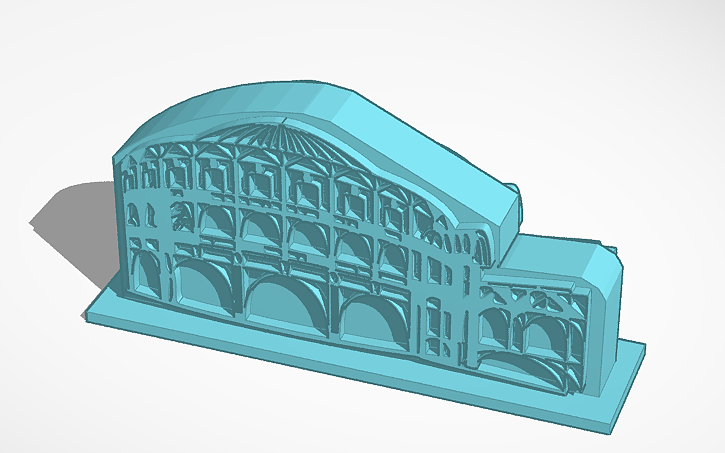 3D design Ópera de arame - Curitiba - Tinkercad