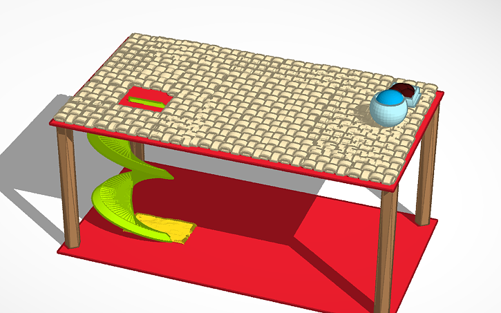 3D design hamster house - Tinkercad