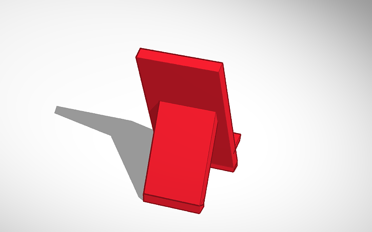 3D design Phone holder - Tinkercad