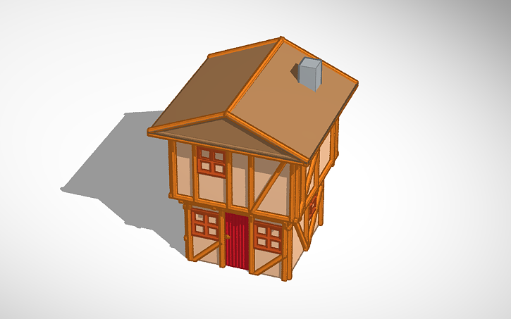 3D design medieval home - Tinkercad