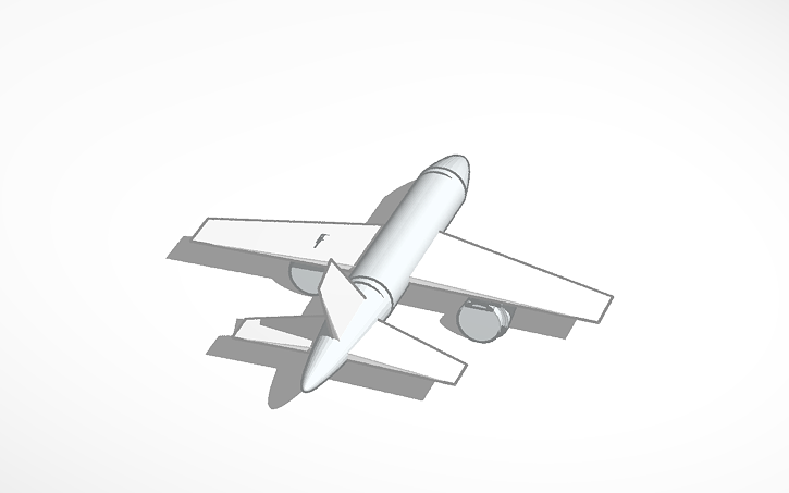 3D design Simple Plane - Tinkercad 3D design Simple Plane - Tinkercad
