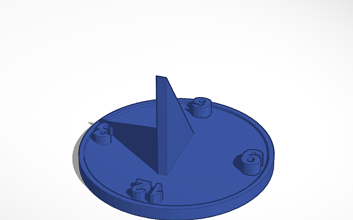 3D design reloj de sol - Tinkercad