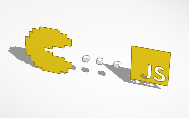 3D design pacman - Tinkercad