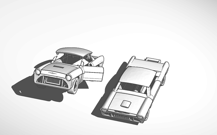 3D design Racing muscle cars - Tinkercad