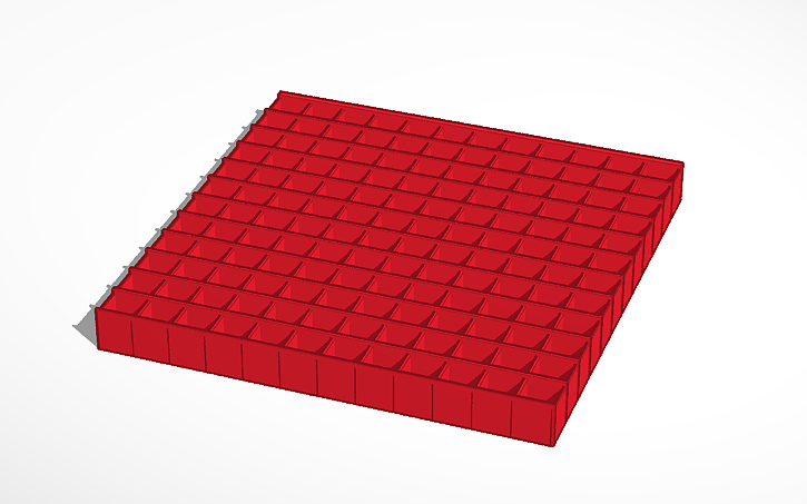 3D design Gitter LED SMD Matrix 12x12 - Tinkercad