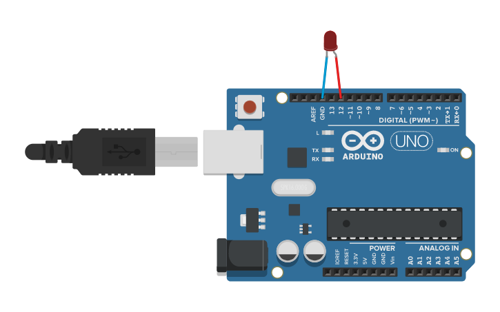 Circuit design 14 number video- For loop, PWM, LED Brightness - Tinkercad