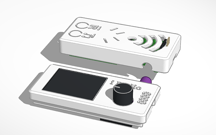 3D design Mini Internet Radio v2 with LCD and ESP32 | Tinkercad