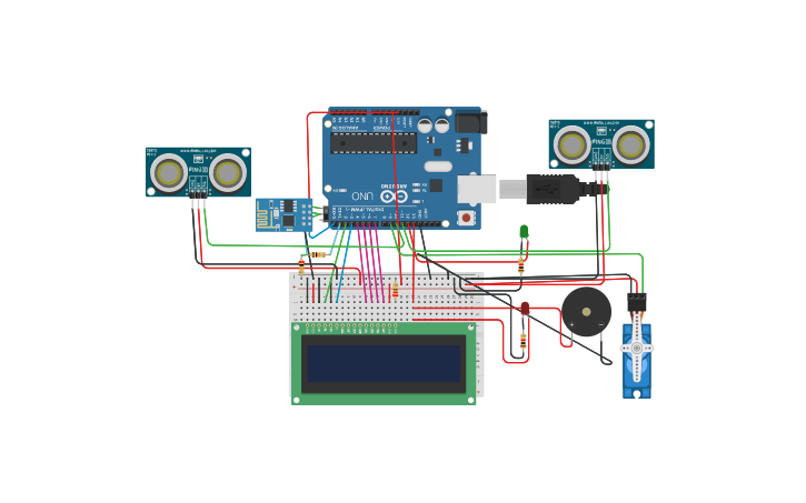 Circuit design Tarp Project - Tinkercad