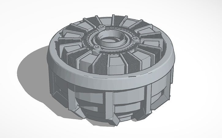 3D design Iron Man Arc Reactor - Tinkercad