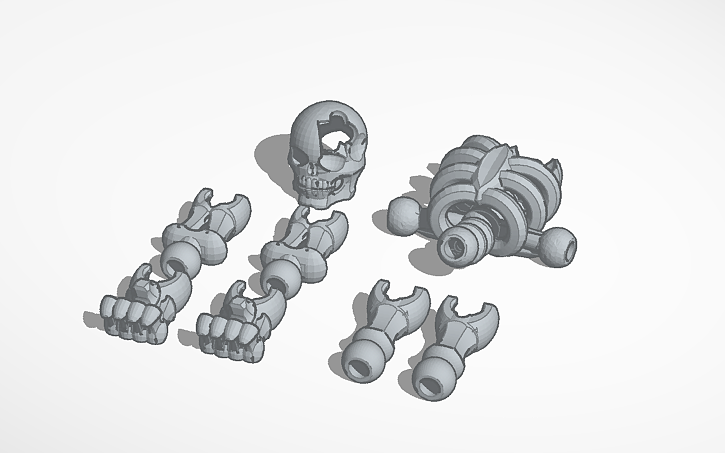 3D design skeleton - Tinkercad
