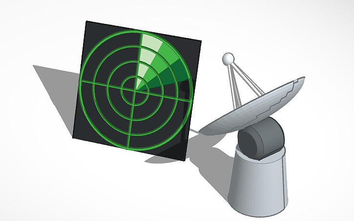 3D design RADAR - Tinkercad