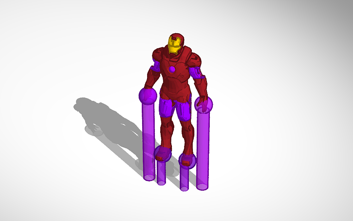 3D design Iron Man BETA - Tinkercad