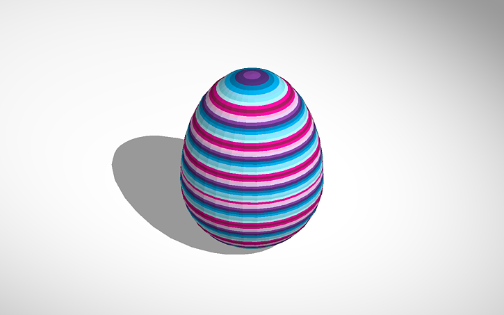 3D design easter egg - Tinkercad