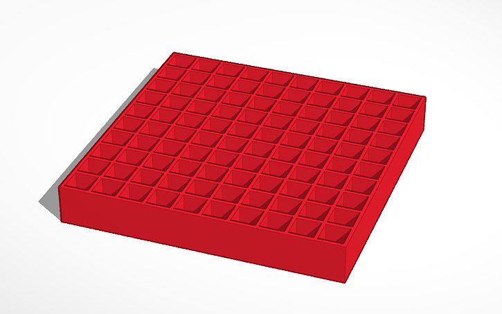 3D design 10x10 Maze - Tinkercad