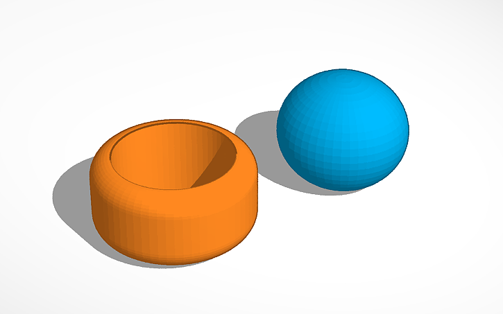 3D design Ball and socket - Tinkercad