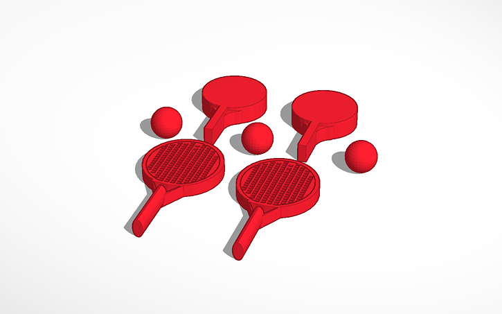 3D design tennis rackets 010 - Tinkercad