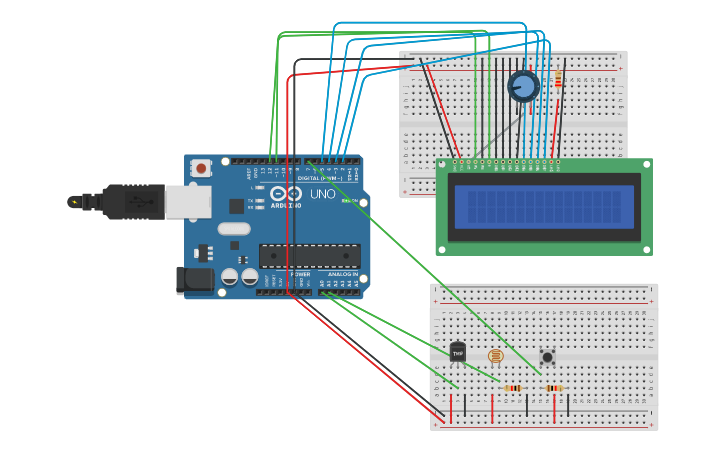 Circuit design Station Météo - Tinkercad