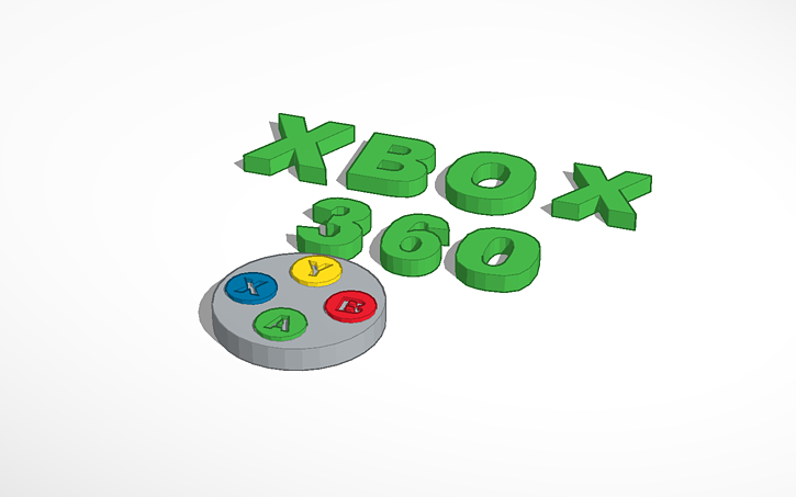 3D design Xbox - Tinkercad