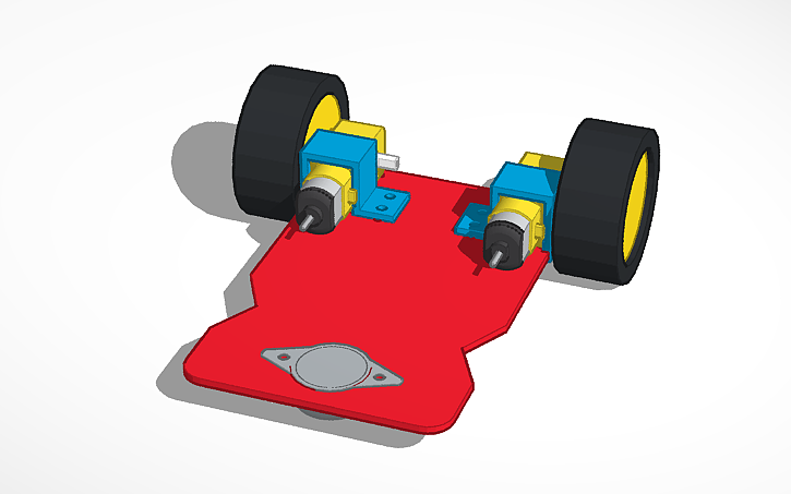 3d Design Robot Movil Tinkercad