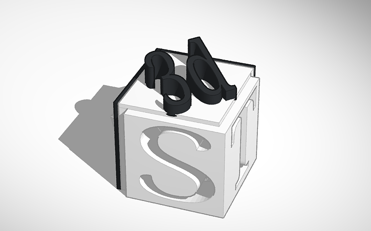 3D design ST3dM Logo | Tinkercad