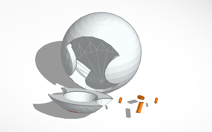 3D design Dbz space pod - Tinkercad