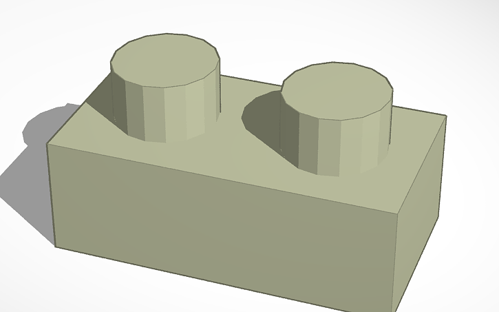 3D design giant lego block - Tinkercad