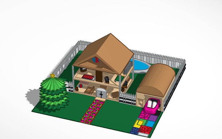 3D design the doll house - Tinkercad