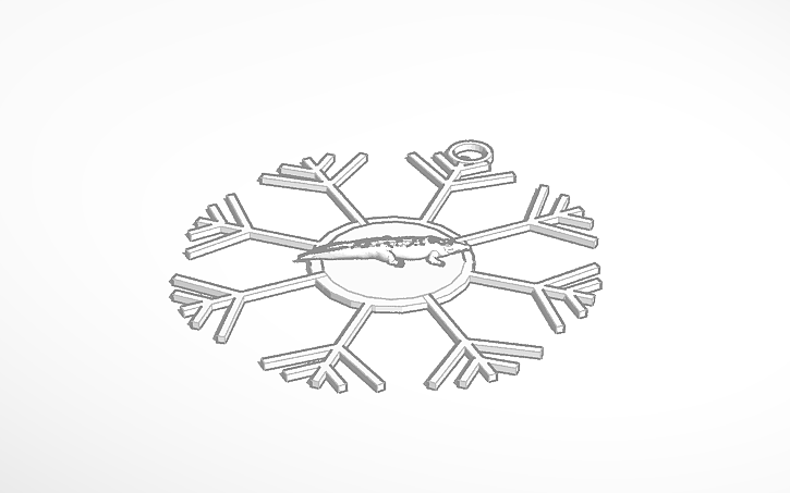 3D design Snow Flake - Tinkercad