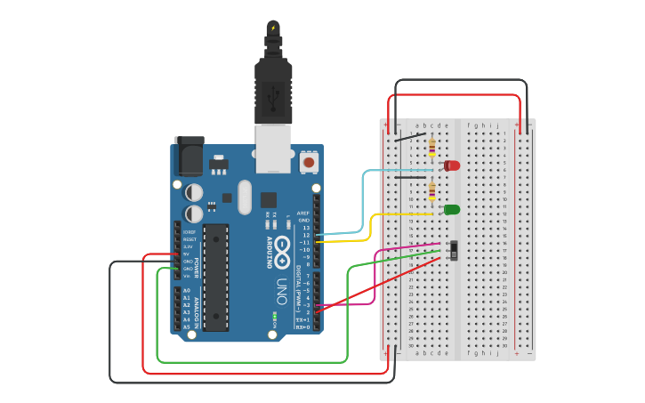 Circuit design P4.3 - Tinkercad