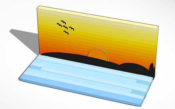 3D design Gün Batımı / Sunset | Tinkercad