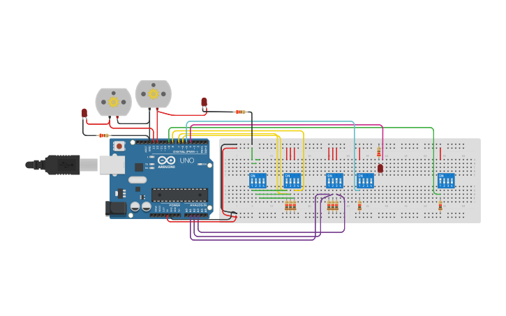 Circuit design Elevador - Tinkercad