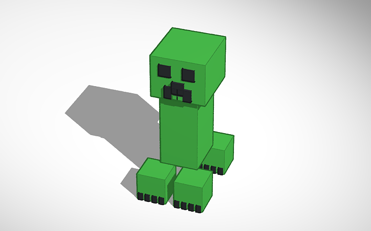 3D design Creeper (Minecraft) - Tinkercad
