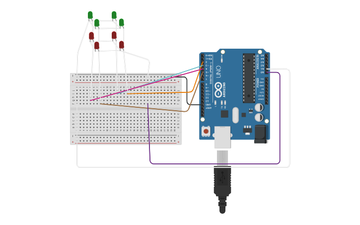 Circuit design Mekatronik test. Uppgift 11 - Tinkercad Circuit design Mekatronik test. Uppgift 11 - Tinkercad