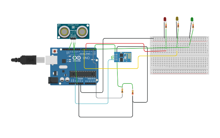 Circuit design 18BLC1033 LAB FAT CIRCUIT IOT | Tinkercad