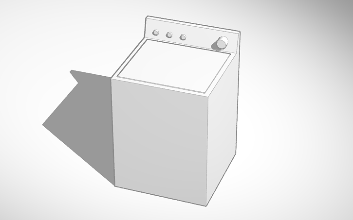 3D design Washing Machine - Tinkercad