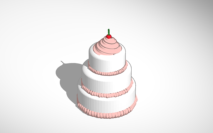 3D design Cake - Tinkercad